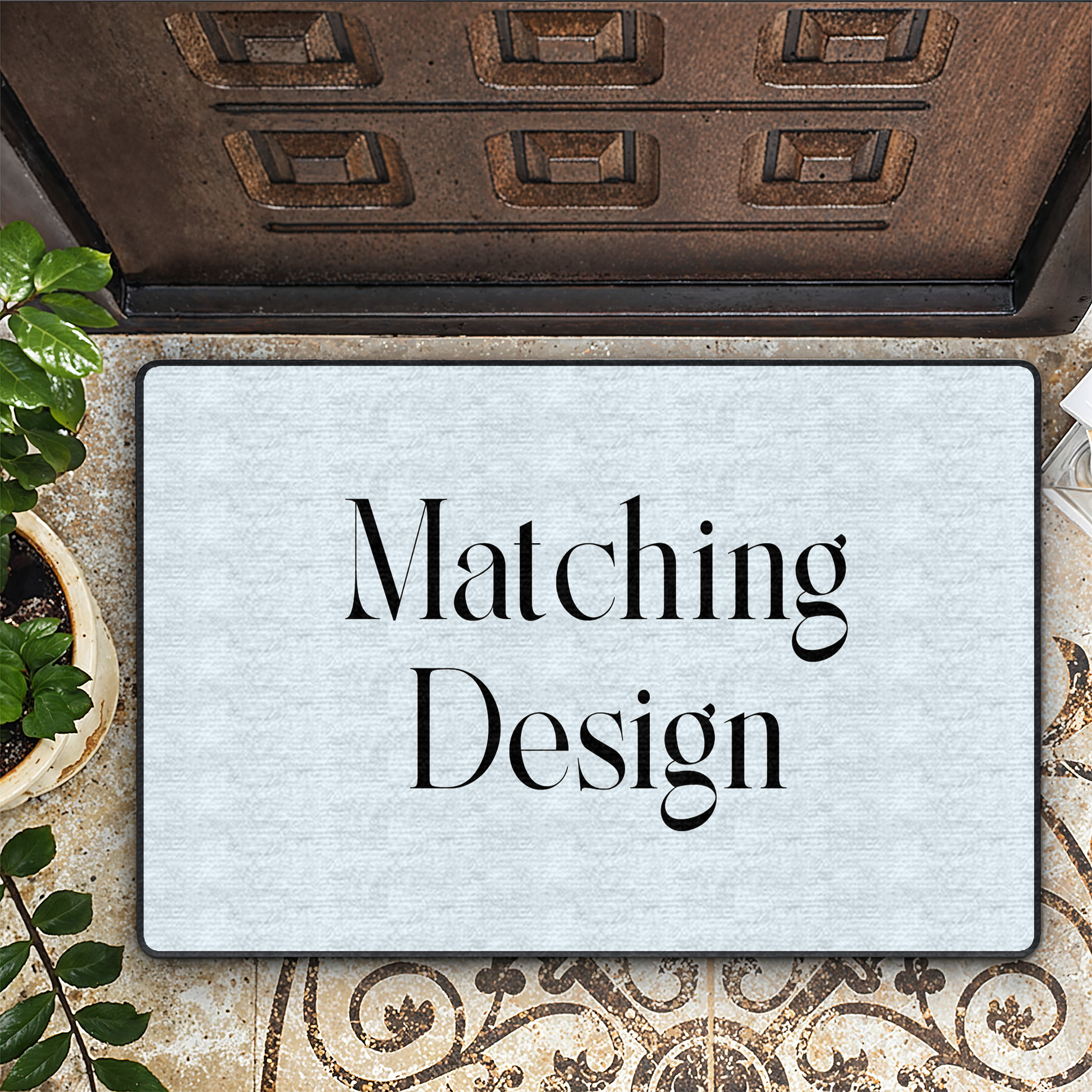 Shineful Ultra-Thin Non Skid Floor Mat, Kitchen Rugs Matching Design ...